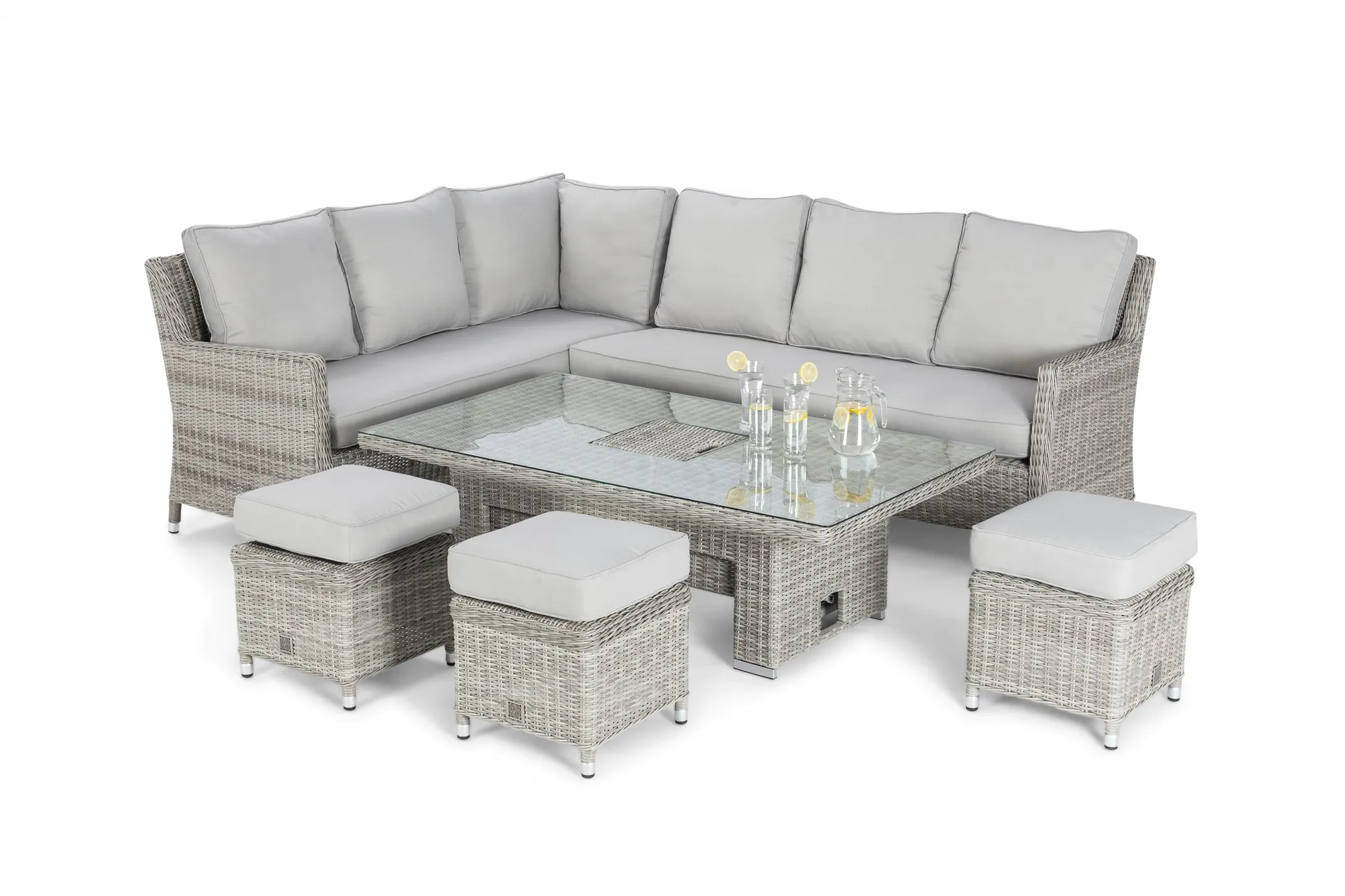Corner Garden Dining Set - Oxford - EZ Living Furniture