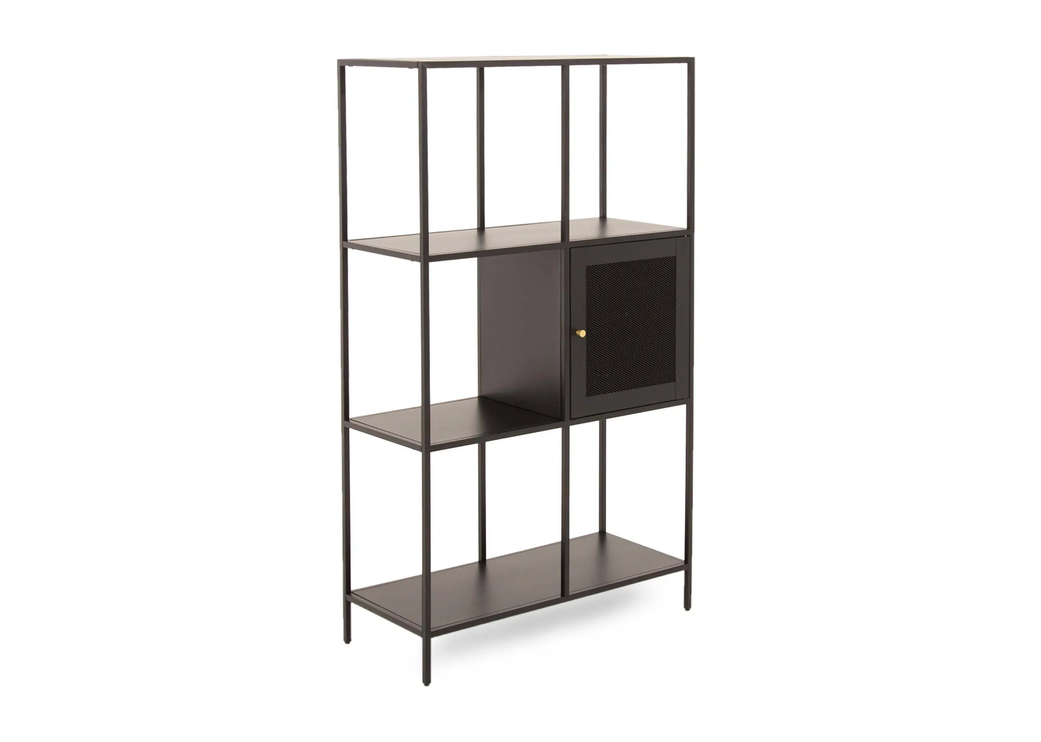 Black iron bookcase store