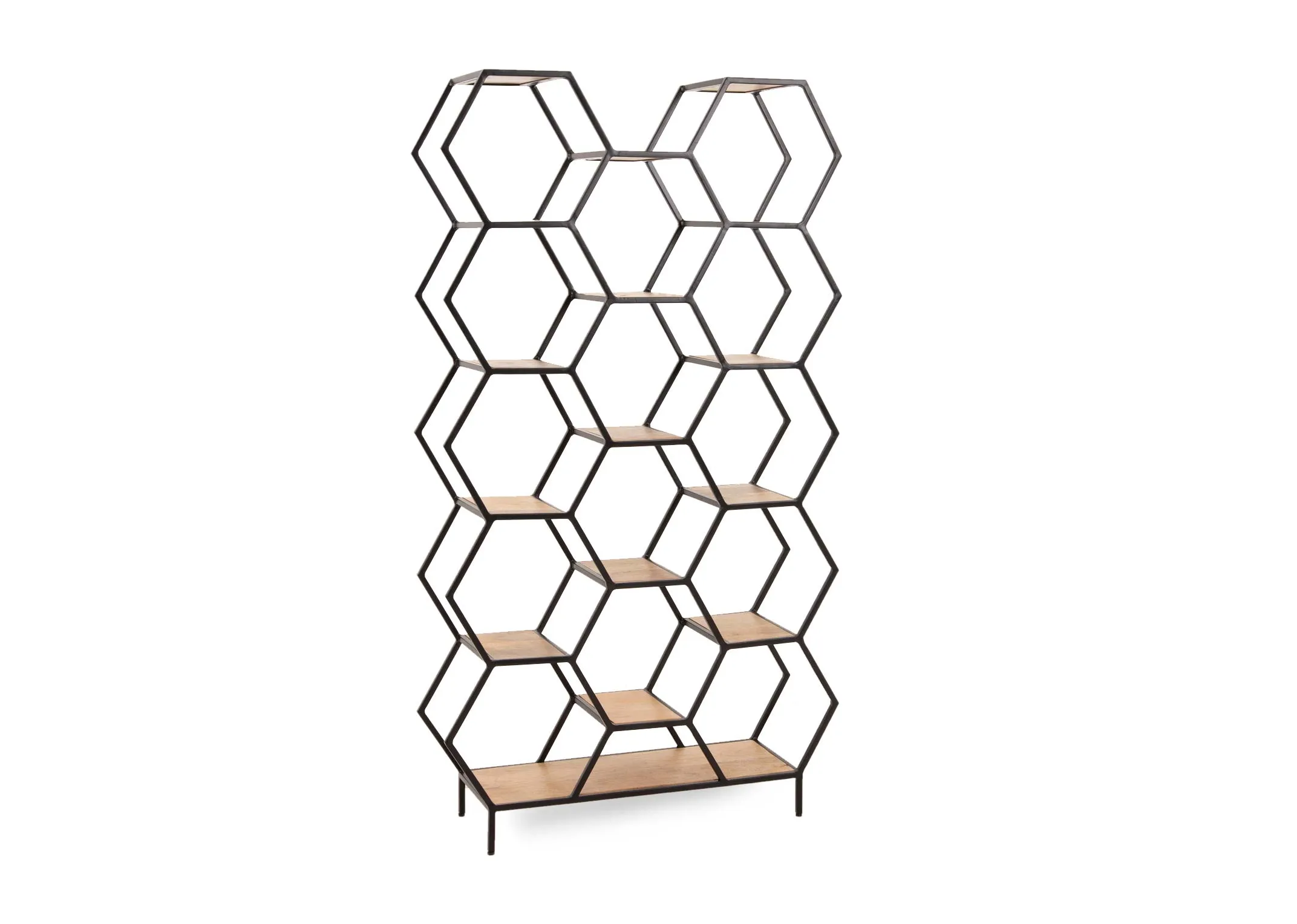 Hexagonal Mango Display Unit Diamond EZ Living Furniture