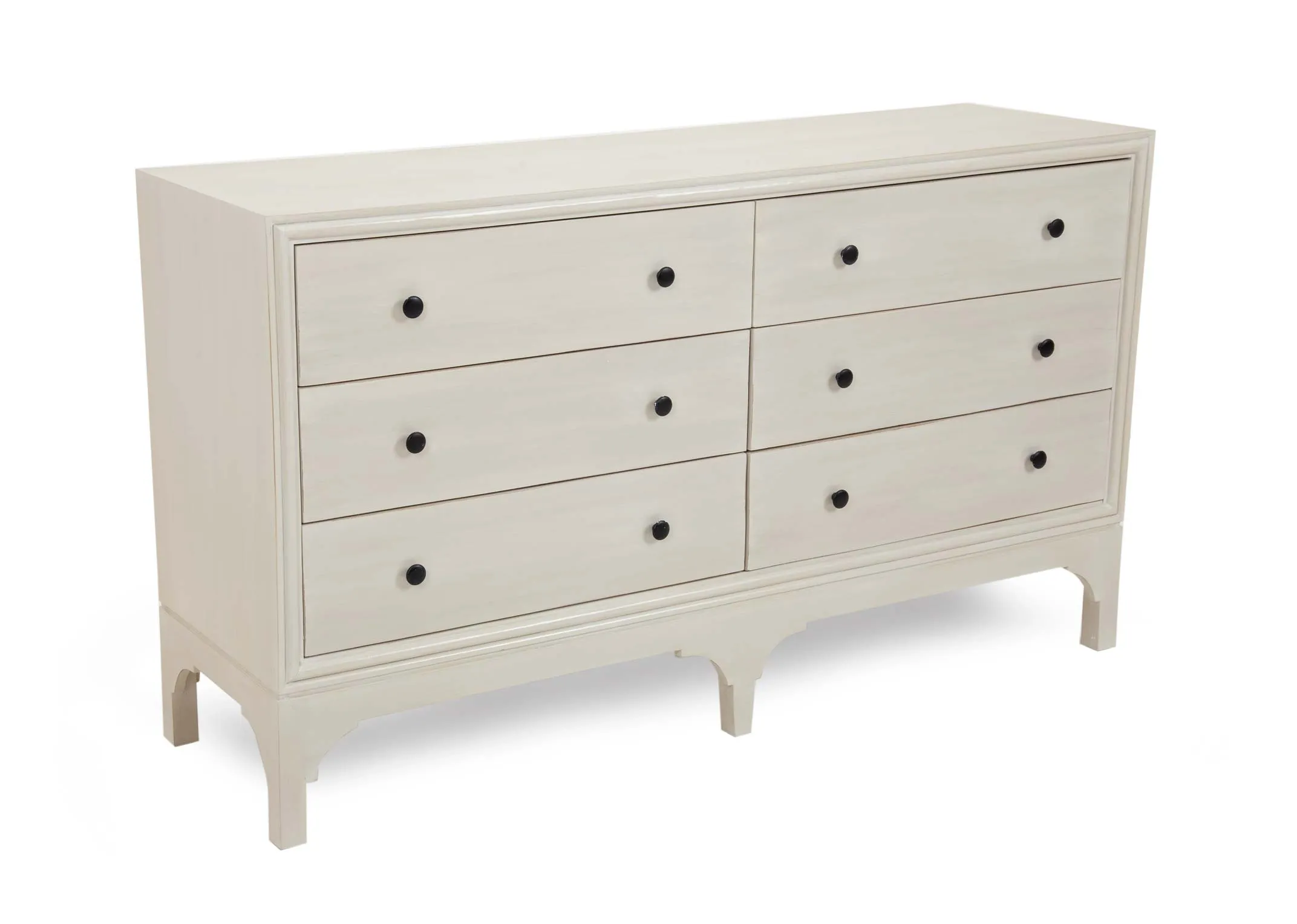6 Drawer Off-White Chest - Celine - EZ Living Furniture