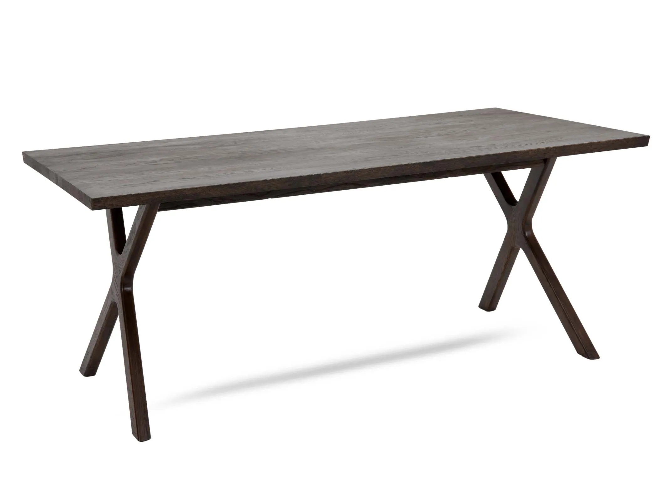 Dark Smoked Oak Dining Table - Milton - EZ Living Furniture